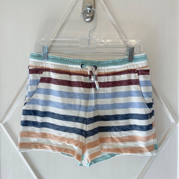 Roxy | Shorts | Roxy Ivory Multistriped Sweat Shorts | Poshmark